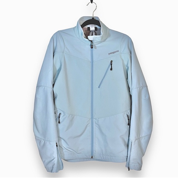 Patagonia | Jackets & Coats | Patagonia Integral Worn Wear Light Blue ...